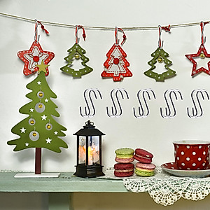 Florixen Stainless Steel Mini S-Hooks 100Pcs 1/2 Inch with Storage Box for Keychain Decoration Hangers Birthday Card DIY Jewelry Beads Handcraft (Silver)