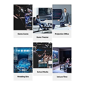 Capshi VGA to VGA Cable 6 Feet, VGA Cable 1080P Full HD Computer Monitor Cable with 15 pin 24k Gold-Plated Male to Male Cord for PC Laptop TV Projector[Aluminum Shell, Nylon Braided]