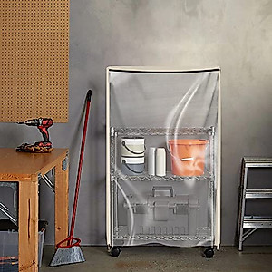 MOLLYAIR Shelf Cover - Oxford Cloth Fabric with Waterproof and Water-Resistant Coating,36x18x72 inch