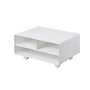 Yamazaki Home Desktop Printer Stand - Computer Accessory Office Organizer, Steel, Minimal Assembly Req.
