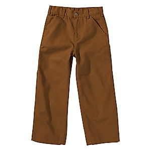 Carhartt Baby Boys' & Toddler Washed Dungaree Pants, Brown, 18 Months