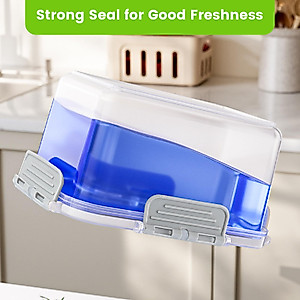 CINPIUK Fresh Contanier 5 Pack Food Containers Fruit Vegetable Produce Storage Saver Containers with Lid & Colander Kitchen Refrigerator Organizers Bins for Salad Berry Meat