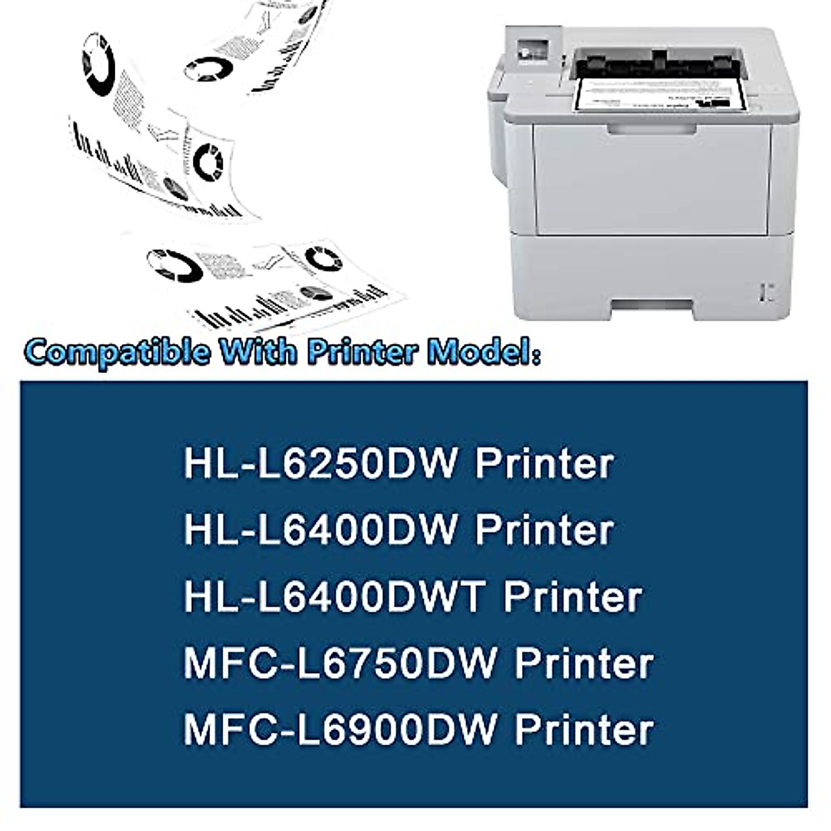 MaxColor 2 Pack DR890 DR-890 Drum Unit Replacement for Brother MFC-L6750DW HL-L6250DW HL-L6400DWT MFC-L6900DW HL-L6400DW Printer Drum Unit (Toner Not Included)
