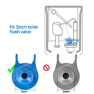 QILIYINI Toilet Flapper 3 Inch Compatible with Gerber 99-788, Rubber Toilet Flush Valve Replacement Kit Fits Most Toilets High Performance Water Saving, Easy to Install, Pack of 2