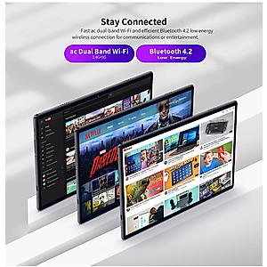 10.1 inch Android Tablets Tablet pc 8gb+128gb tab Support Phone Call WiFi Bluetooth Dual SIM Online Class Zoom Tablet pc (Black)