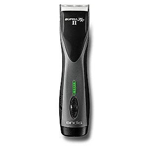 Andis 79005 Supra ZR II Cordless Rechargeable Hair & Beard Trimmer, Detachable Blade Clipper, Lithium-Ion Powerful Battery, Black - Pack of 1