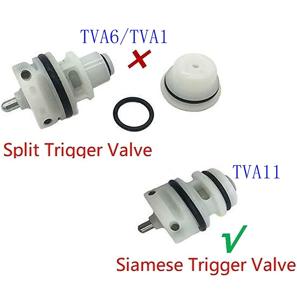 Qissiq TVA11 Trigger Valve for Bostitch Nailer Models N52FN N62FN N79RH N79WW N80SB N88RH N88WW N90PT N90RHN Coil Nailers Repair Parts
