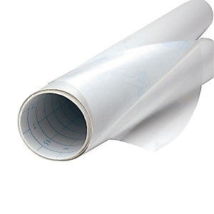 Colorations® Crystal Clear Cover, 18 inches x 9 feet, Protects Artwork, Artwork Saver, Self Adhesive Shelf Liner, Book Cover, Transparent Liner