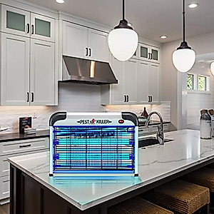 Bug Zapper Indoor,Powerful 2800V Electric Mosquito Fly Zapper,Insect Killer Lamp & Repellent with 20W UV Light,Plug-in Home Pest Control Bug Catcher/Eliminator/Eradicator for Gnat,Fruit Fly,Moth