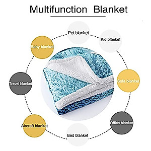 DUISE Super Soft Fleece Blanket Retro Style UK London Theme Sherpa Bedding Comforter Blanket with Inscriptions British Symbols Landmarks and Flag Sherpa Throw Blanket Comfy Throw Blanket 50"x60"