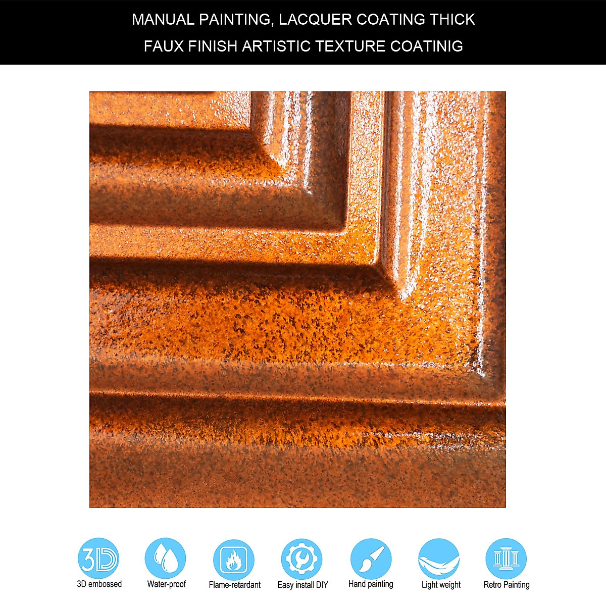 Tin Ceiling Tiles Nail up Peel and Stick Tin Ceiling Tiles Distressed for Cafe Club Salon Hotel Store Bar 2'x2' PL05 Archaic Copper