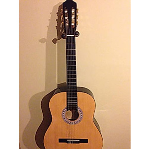 Top Stage JX15NA-Q2 Guitar Wall Mount Hanger 2-Pack, Guitar Hanger Wall Hook Holder Stand for Bass Electric Acoustic Guitar Ukulele, Natural (Pack of 2)