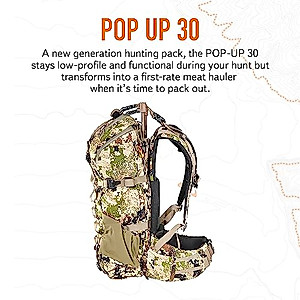 Mystery Ranch Women's Pop Up 30 Hunting Backpack, Weatherproof, Daypack for Travel, Hiking, Outdoors, Camping, 30L, S, Optifade Subalpine