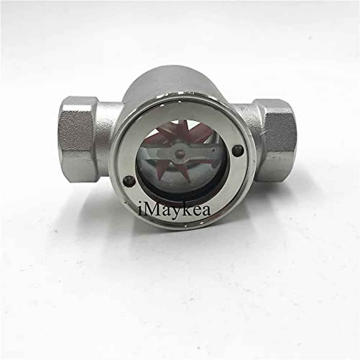 1/2" 3/4" 1" 1-1/4" 1.5" 2" BSP Stainless Steel 304 Sight Water Flow Indicator With Concentric PTFE Impeller (3/4" DN20)