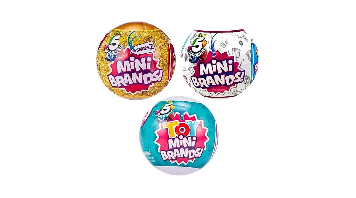 Exciting 5 Surprise Mini Brands Ball Bundle