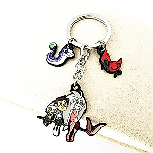 PIEINA Owl Hous Keychain Anime Cosplay Jewelry Cartoons Keychain Gifts for Men Woman (2)