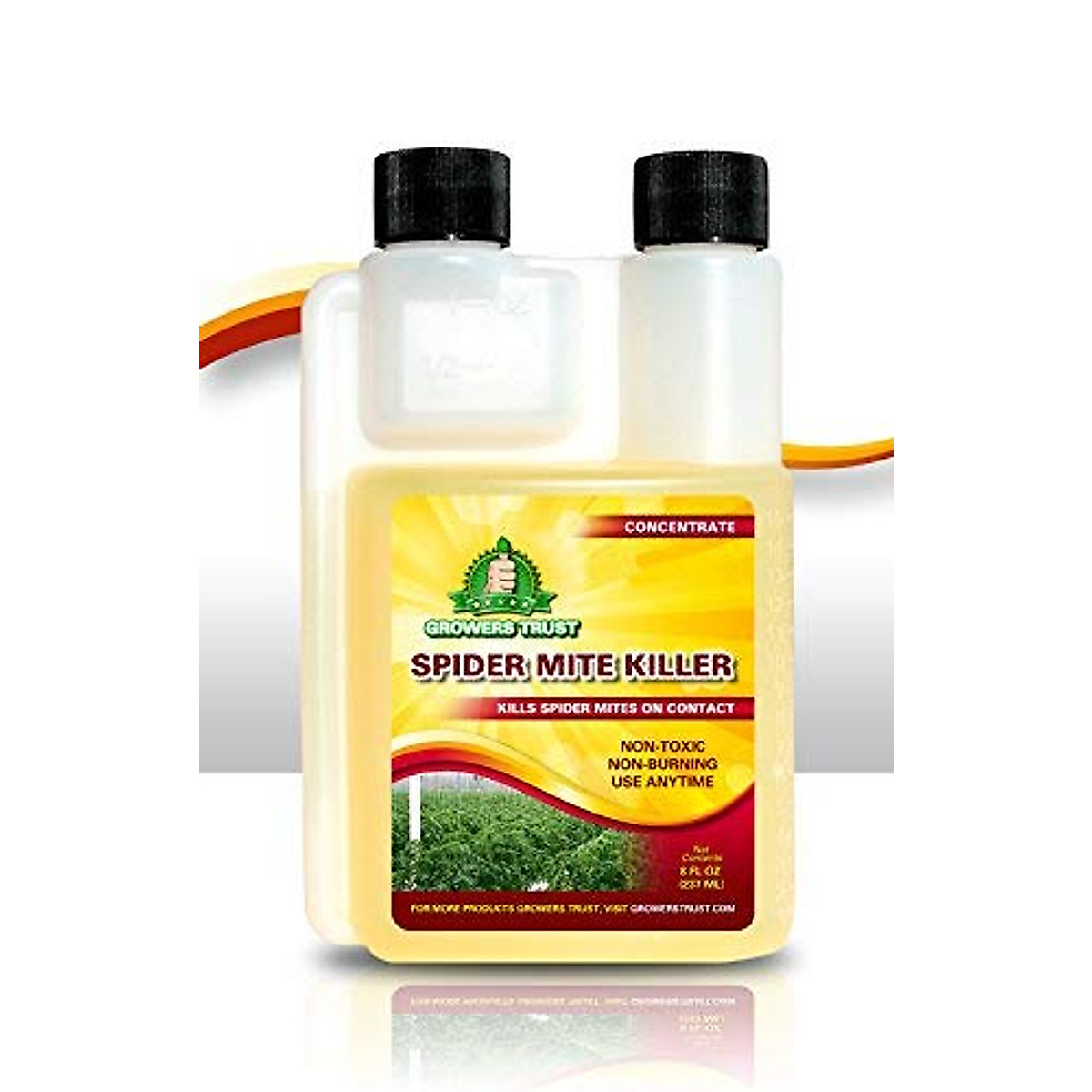 Growers Trust Spider Mite Killer Non-Toxic, Biodegradable - Natural Pesticide -Organic Ingredients-Earth Friendly Pest Control(Solution Makes 10 gallons RTU )