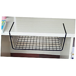 Alipis Fridge Shelves Shelf for Desk Kitchen Cabinet Shelf Hanging Storage Bin Basket Under Shelf Wire Rack Under Shelf Organizer Lower Hanger Lower Hanging Basket Storage Basket Food