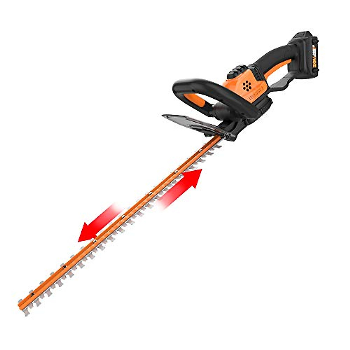 WORX WG261 20V Power Share 22" Cordless Hedge Trimmer (Battery & Charger Included) WG801 20V Power Share 4" Cordless Shear and 8" Shrubber Trimmer (Battery & Charger Included)