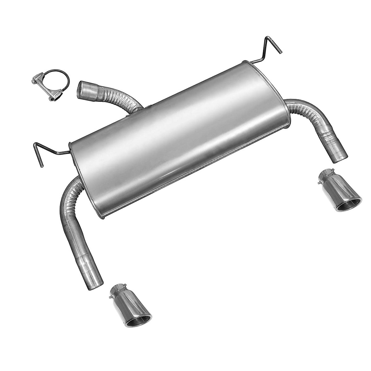 Rear Muffler With Chrome Tips Replacement Part For Ford Escape 2013-2019
