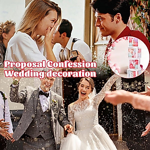 Generic 4 Pieces Love Transparent Balloons Boxes with Letters, Valentine’s Day Balloon Box, Party Decorations Balloons Boxes for Anniversary Wedding Engagement Wedding, Bridal Shower, Birthday Party