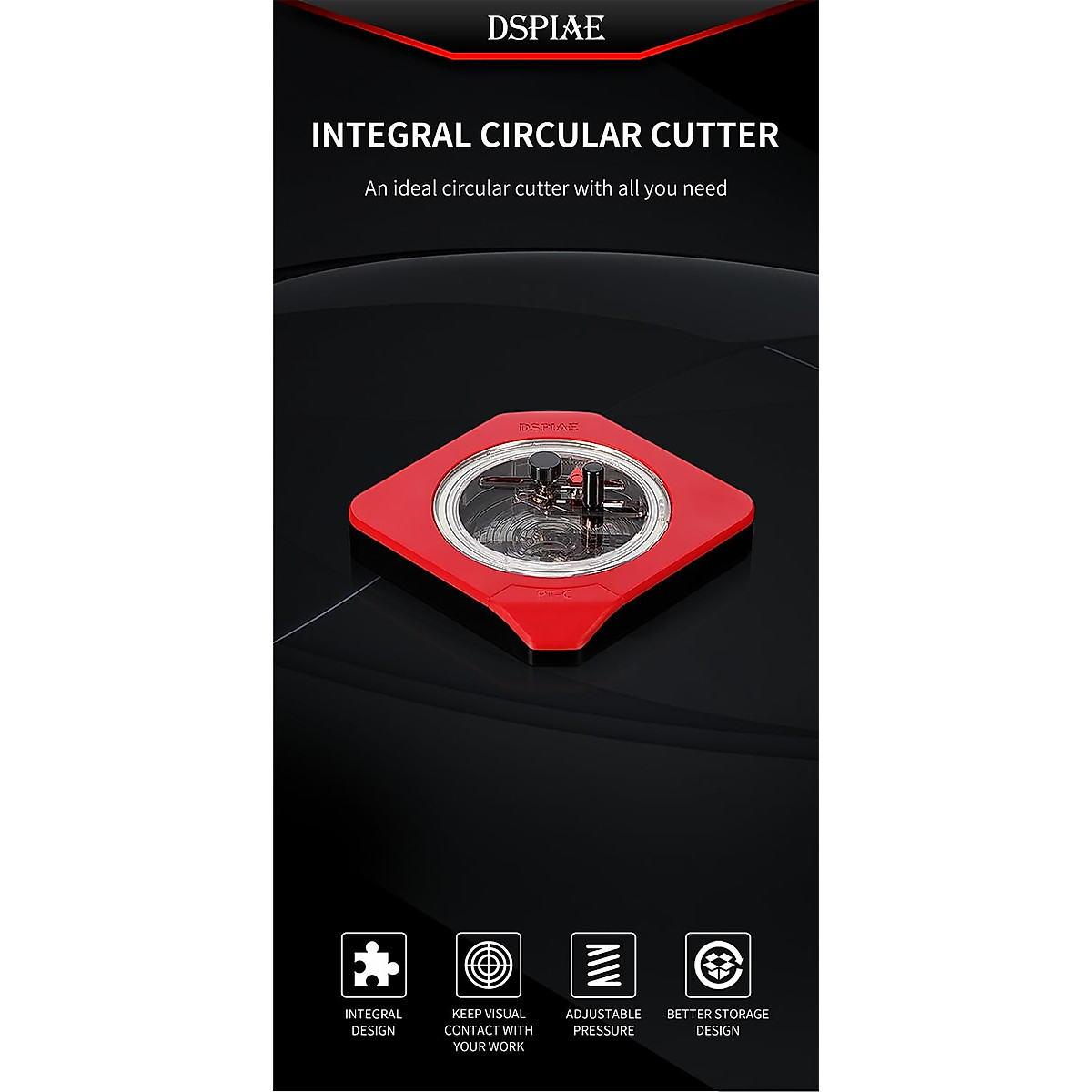 DSPIAE Integral Rotary Integral Circular Cutter (1-50mm) Circle for Gundam Hobby Model Craft Military Miniature Kit (1)