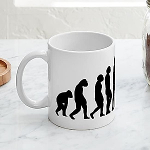 CafePress Fishing Evolution Ceramic Coffee Mug, Tea Cup 11 oz