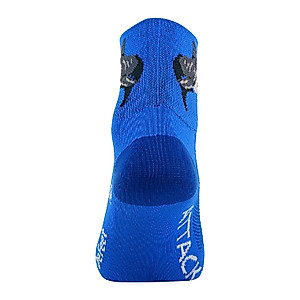 DeFeet Men's Aerator Attack Sock, Blue, Medium