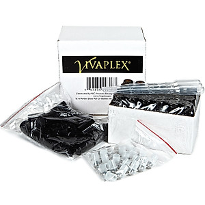 Vivaplex, 24, Amber, 10 ml Glass Roll-on Bottles with Stainless Steel Roller Balls. 3-3 ml Droppers included