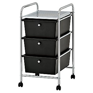 Urban Lifestyle 3 Tier Storage Cart, Black