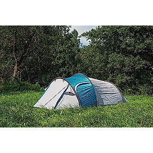 Coleman Cortes 3 Tent, 3 Man Tent, 1 Bedroom Hiking Tent, Absolutely Waterproof Lightweight Camping Tent with Sewn-in Groundsheet, Blue