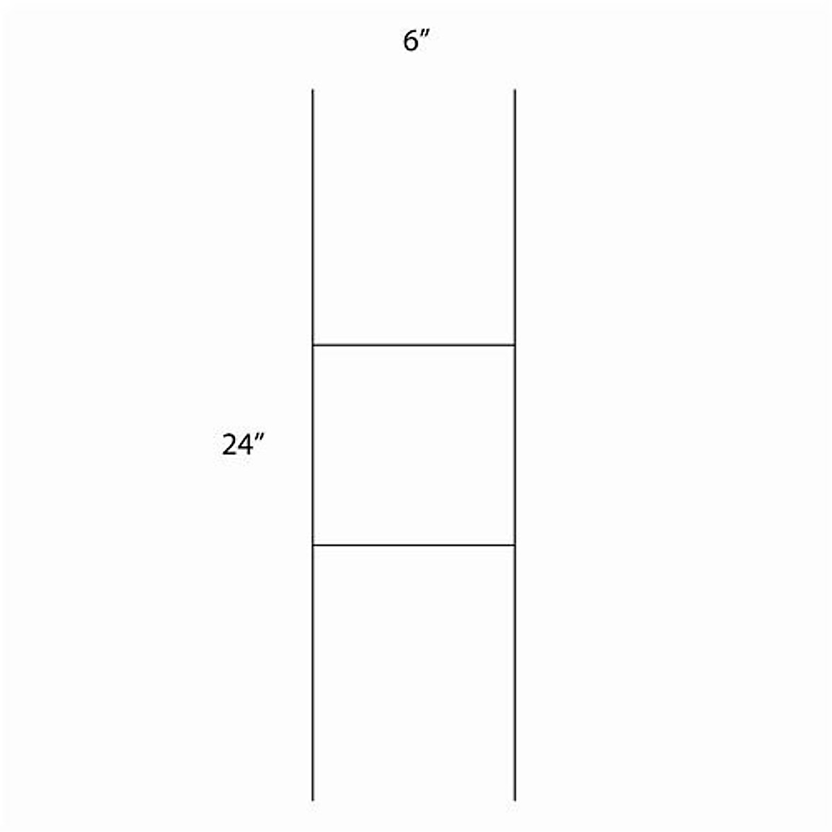 Visibility Signage Box of 50 Pack Blank Yard Signs 18x24 with h-Stakes for Garage Sales Signs, Graduations, or Political Lawn Sign