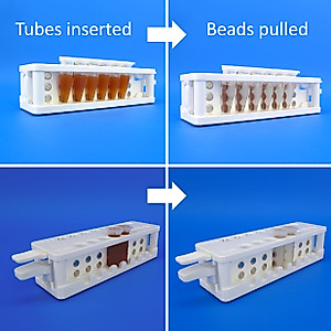 Magnetic Rack for 1.5 and 2 mL centrifuge Tubes, with Removable Magnets
