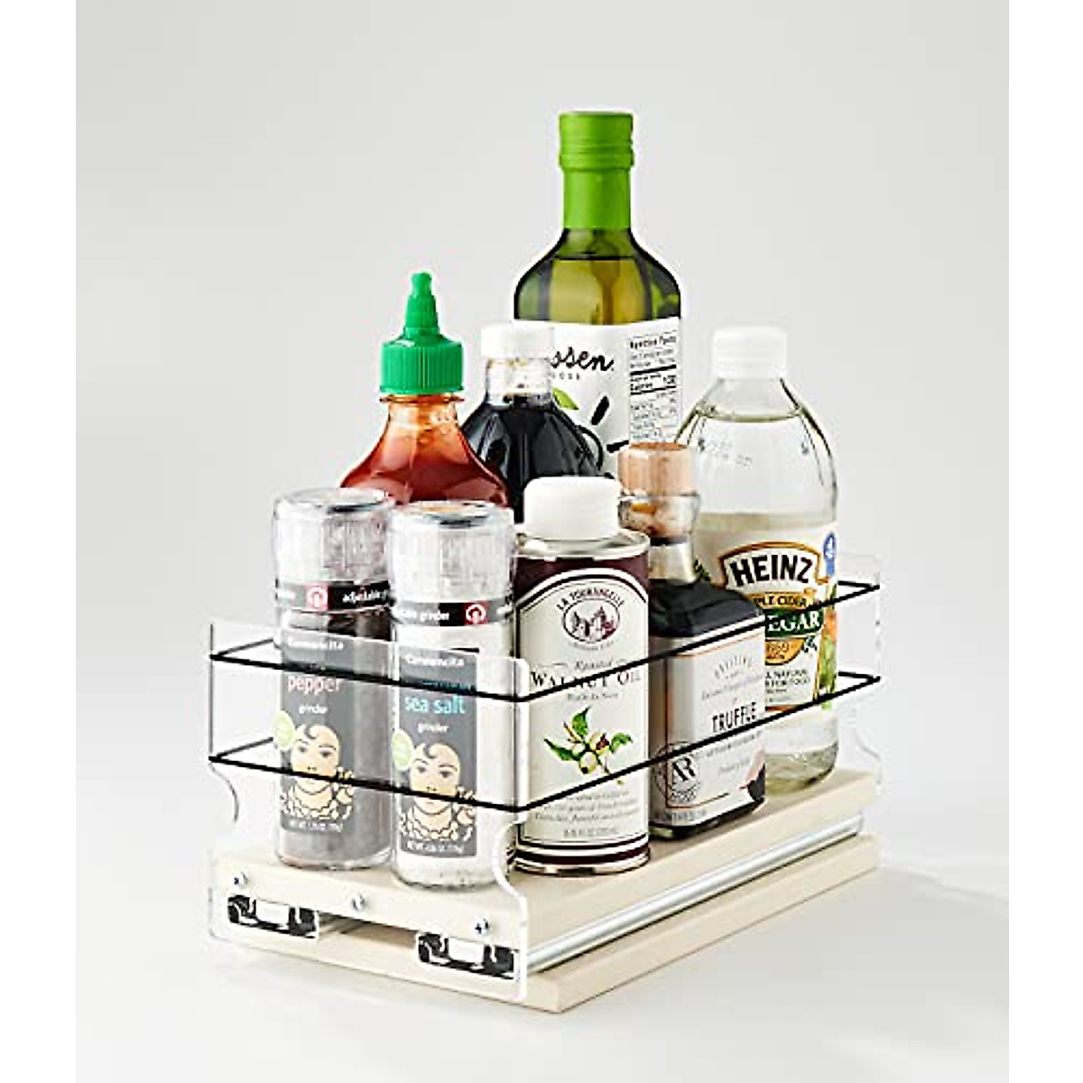 Vertical Spice - 5x1x11 DC - Heavy Duty Storage Organizer Drawer for Cabinets and Pantries - Size: 5.75" Width x 5.0" Height x 10.6" Depth - MADE IN USA