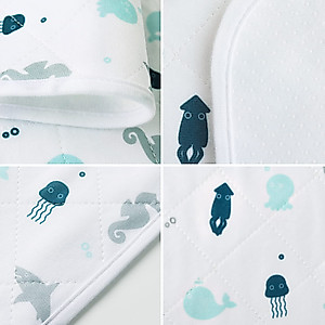 Changing Pad Liner Quilted Waterproof, Baby Changing Pad, Changing Table Pads, Anti Slip & Washable Baby Changing Mat, 27" x 14", 3 Pack