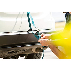 Pelican Quick Hood Trunk tie-Down Loops Set of Two - Kayak Tie Down Anchor Straps for Car Hoods and Trunks - 16.9 x 4.4 x 1 in - Black