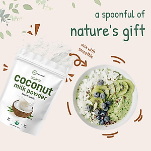 Micro Ingredients Organic Coconut Milk Powder, 2 Pound (32 Ounce), Plant-Based Creamer, Perfect for Coffee, Tea and Smoothie, Non-GMO and Keto Friendly