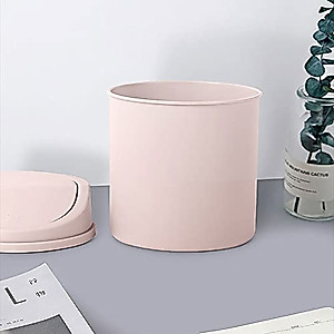 SOUJOY 4 Pack Mini Trash Can with Lid, 3L Small Countertop Garbage Can, Modern Desktop Waste Bin for Bathroom Vanity, Desk, Tabletop or Coffee Table