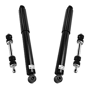 Detroit Axle - 6pc Suspension Kit for 2007-2013 Chevy GMC Silverado Sierra 1500 [w/o Electronic Suspension] Front Struts Sway Bars Rear Shock Absorbers Replacement 2008 2009 2010 2011 2012