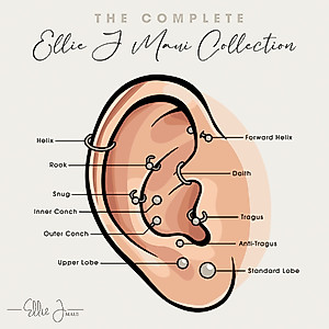 Gold Ear Cuff, 18G Ear Cuff Earrings for Women, Mens Ear Cuffs for Non Pierced Ears, Non Piercing Jewelry (14k Gold-filled, smooth)