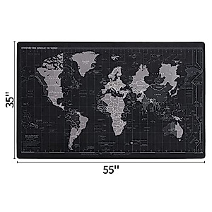 Office Chair Mat for Hardwood & Tile Floor, Desk Chair Mat,55"x35" Computer Rolling Chair Mat,, Splat Mat for Under High Chair ,Large Anti-Slip Floor Protector for Home Ofiice