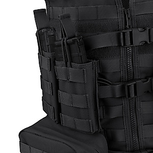 Barska BI12016 Loaded Gear VX-100 Tactical Vest and Leg Platform, Black, One Size
