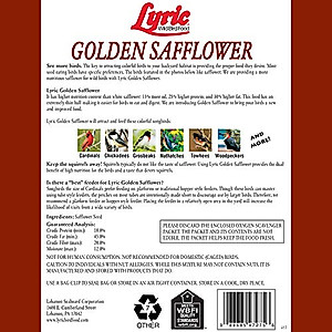Lyric 2647444 5 lb. Golden Safflower Seed, 5 Pound (Pack of 1)
