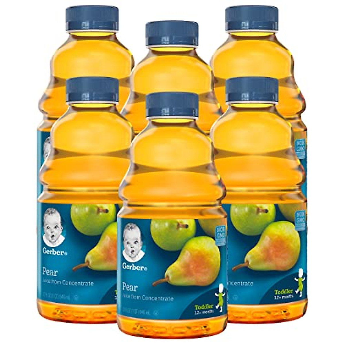 Gerber 100% Pear Juice, 32 FL Ounce (Pack of 6)