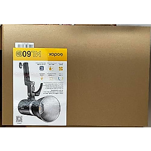 Godox ML60Bi ML60 Bi 60W Bi-Color LED Light Silent Mode Portable Brightness Adjustment Support Li-ion Outdoor LED Light with 2X NP970 Lithium Battery