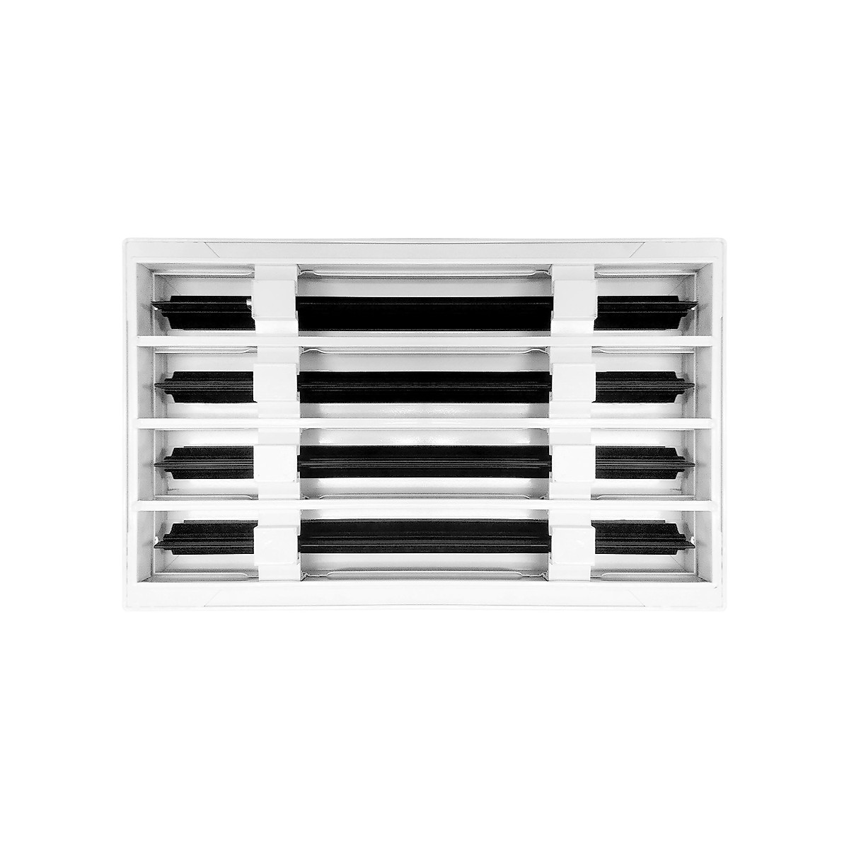 BUILDMART - 14x8 Modern AC Vent Cover - Decorative White Air Vent - Standard Linear Slot Diffuser - Register Grille for Ceiling, Walls & Floors - Texas Buildmart