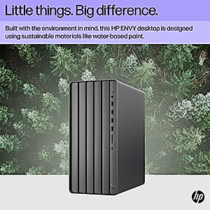 HP Envy Desktop PC, 13th Generation Intel Core i7-13700, 32 GB RAM, 1 TB SSD, Intel UHD Graphics 770, Windows 11 Home, TE01-4020 (2023)