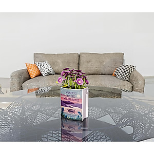 Book Vase, Small Book Shaped Vase, Pencil Holder, Living Room Decor, Cute Home Decor, Book Vase for Flowers, Funky Decor, Book Shaped Vase