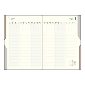 Midori 22268006 ToDo Double Schedule Planner, 2024, B6, Monthly Planner, Orange (Starts October 2023) (orange)
