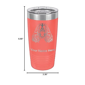 LaserGram 20oz Vacuum Insulated Tumbler Mug, English Springer Spaniel, Personalized Engraving Included (Coral)